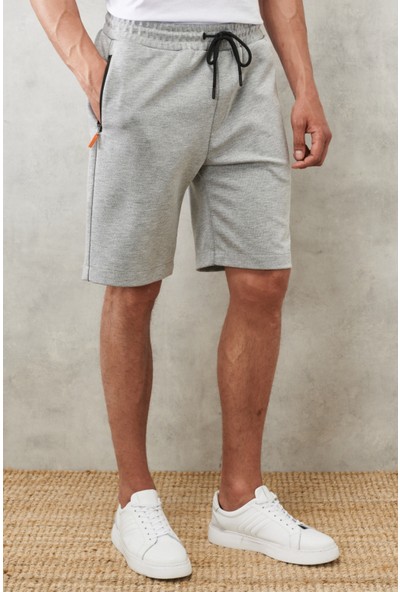 Standart Fit Casual Rahat Örme Şort