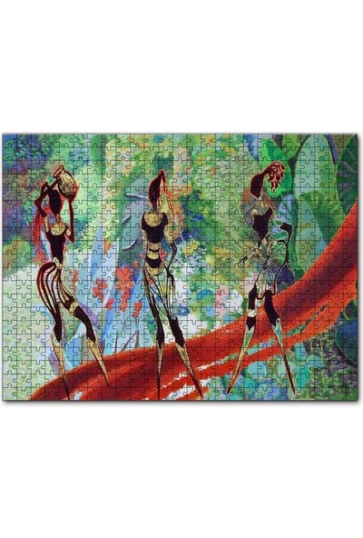 Cakapuzzle 3 Afrikalı Kadın Silüeti ve Renkler 500 Parça Puzzle Yapboz Mdf (Ahşap) Cakapuzzle 3 Afrikalı Kadın Silüeti ve Renkler 500 Parça Puzzle Yapboz Mdf (Ahşap)