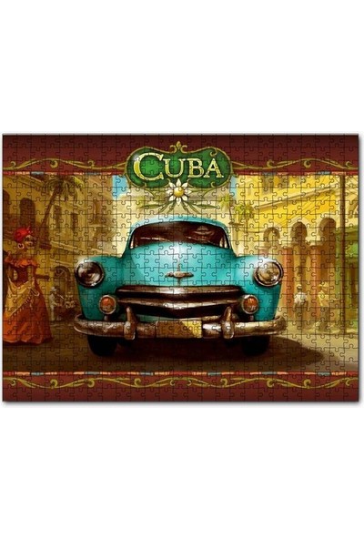 Cakapuzzle Küba Sokaklarında Klasik Yeşil Araç 1000 Parça Puzzle Yapboz Mdf (Ahşap) Cakapuzzle Küba Sokaklarında Klasik Yeşil Araç 1000 Parça Puzzle Yapboz Mdf (Ahşap)