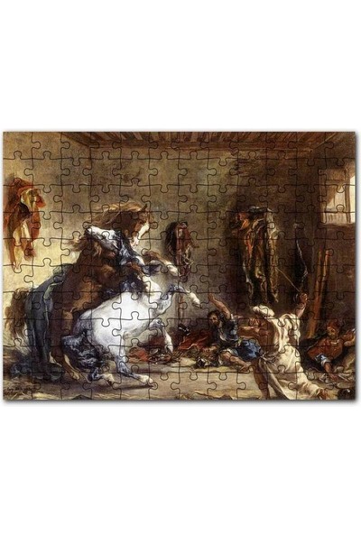 Cakapuzzle Ahırda Dövüşen Arap Atları Sanat Görseli 120 Parça Puzzle Yapboz Mdf (Ahşap) Cakapuzzle Ahırda Dövüşen Arap Atları Sanat Görseli 120 Parça Puzzle Yapboz Mdf (Ahşap)