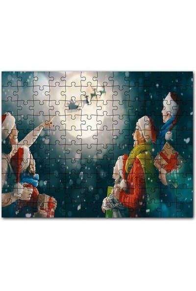 Cakapuzzle Dolunayda Noel Baba ve Geyiklerini Izleyenler 1000 Parça Puzzle Yapboz Mdf (Ahşap) Cakapuzzle Dolunayda Noel Baba ve Geyiklerini Izleyenler 1000 Parça Puzzle Yapboz Mdf (Ahşap)