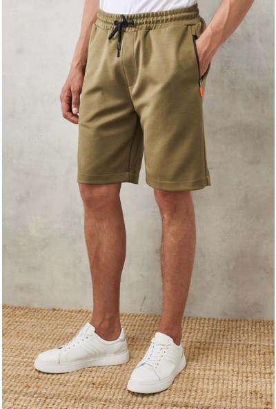 Ac&Co / Altınyıldız Classics Erkek Haki Standart Fit Casual Rahat Örme Şort Ac&Co / Altınyıldız Classics Erkek Haki Standart Fit Casual Rahat Örme Şort