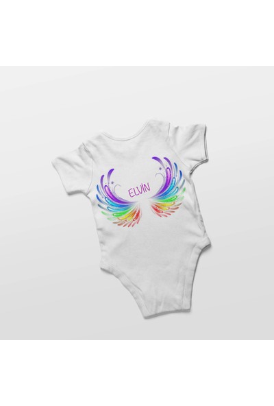 Melek Kanadı Baskılı Organik Bebek Body Zıbın Melek Kanadı Baskılı Organik Bebek Body Zıbın