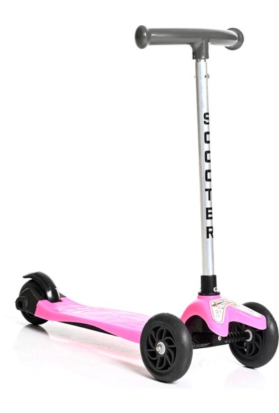 Lavababy Yükseklik Ayarlı 3 Tekerli Scooter Pembe Lavababy Yükseklik Ayarlı 3 Tekerli Scooter Pembe
