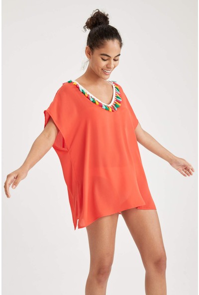 DeFacto Defacto Fit Regular Fit Plaj Kıyafeti W0508AZ21HS