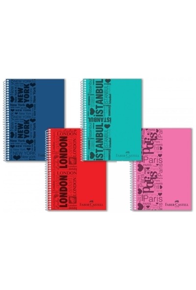 Faber-Castell Urban Spiralli Defter A4 Çizgili 100 Yaprak 000003