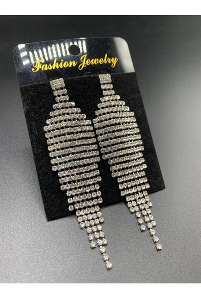 Bujiteri Dükkanı Gümüş Püsküllü Abiye Küpe