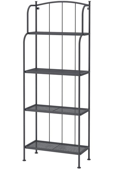 Barbun Lackö Açık Raf Ünitesi Koyu Gri 61 x 160 Cm Barbun Lackö Açık Raf Ünitesi Koyu Gri 61 x 160 Cm