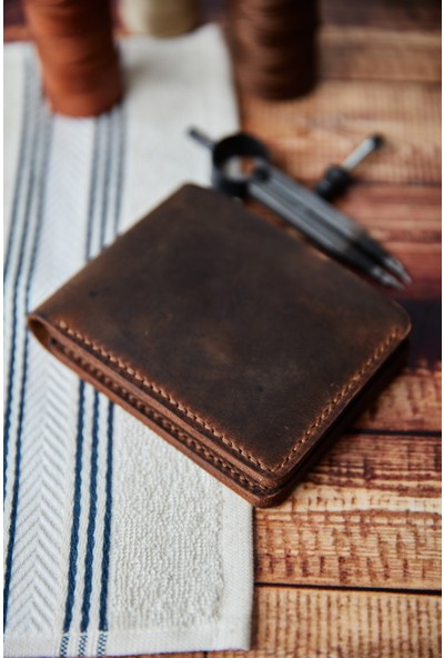 Brown Art Craft Brownartcraft Hakiki Deri Yatay Klasik Erkek Cüzdanı Brown Art Craft Brownartcraft Hakiki Deri Yatay Klasik Erkek Cüzdanı