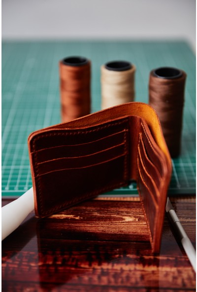 Brown Art Craft Brownartcraft Hakiki Deri Yatay Klasik Erkek Cüzdanı Brown Art Craft Brownartcraft Hakiki Deri Yatay Klasik Erkek Cüzdanı