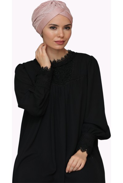 Hürrem Bone Pudra Pratik Hazır Geçmeli Tesettür Bone Fukuro Piliseli Tek Çapraz Büzgülü 1824_06 Hürrem Bone Pudra Pratik Hazır Geçmeli Tesettür Bone Fukuro Piliseli Tek Çapraz Büzgülü 1824_06