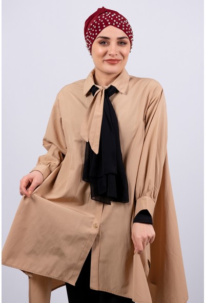Hürrem Bone Bordo Pratik Hazır Geçmeli Tesettür Bone Sandy Kumaş Taşlı 1456_16 Hürrem Bone Bordo Pratik Hazır Geçmeli Tesettür Bone Sandy Kumaş Taşlı 1456_16