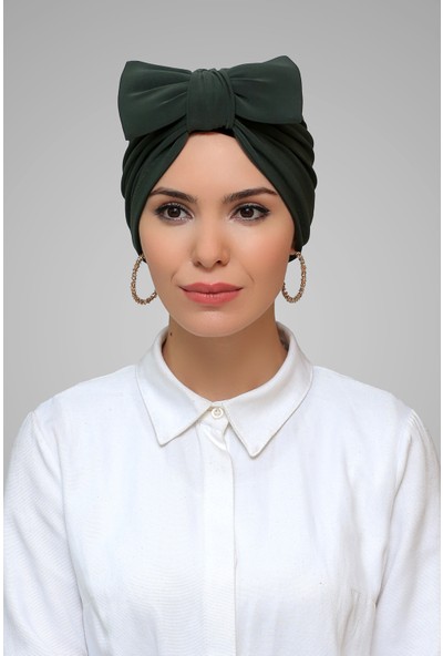 Hürrem Bone Haki Pratik Hazır Geçmeli Tesettür Bone Sandy Kumaş Fiyonklu Büzgülü 7006_09 Hürrem Bone Haki Pratik Hazır Geçmeli Tesettür Bone Sandy Kumaş Fiyonklu Büzgülü 7006_09