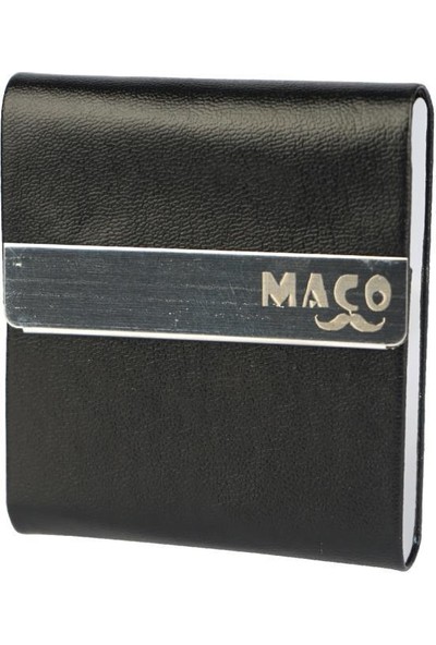 Premium Mıknatıslı Siyah Deri Sigara Taşıma Kabı/kutusu