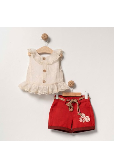 Cumino Kız Çocuk Şort Bluz Takı