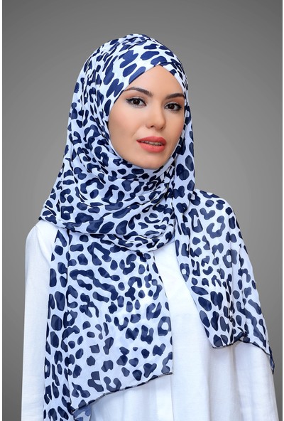 Hürrem Bone Lacivert-Puantiyeli Pratik Hazır Geçmeli Bone Şal Şifon Kendinden Topuzlu Desenli 1454_201 Hürrem Bone Lacivert-Puantiyeli Pratik Hazır Geçmeli Bone Şal Şifon Kendinden Topuzlu Desenli 1454_201