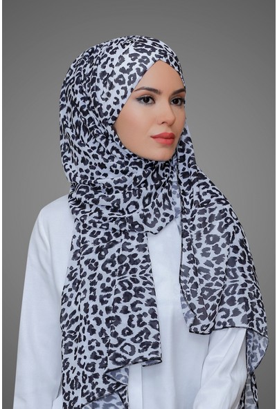 Hürrem Bone Siyah-Leopar Pratik Hazır Geçmeli Bone Şal Şifon Kendinden Topuzlu Desenli 1454_01 Hürrem Bone Siyah-Leopar Pratik Hazır Geçmeli Bone Şal Şifon Kendinden Topuzlu Desenli 1454_01