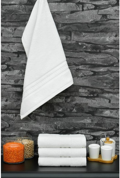 Woop Home 4'lü 40X60 Beyaz Mutfak Havlusu Woop Home 4'lü 40X60 Beyaz Mutfak Havlusu