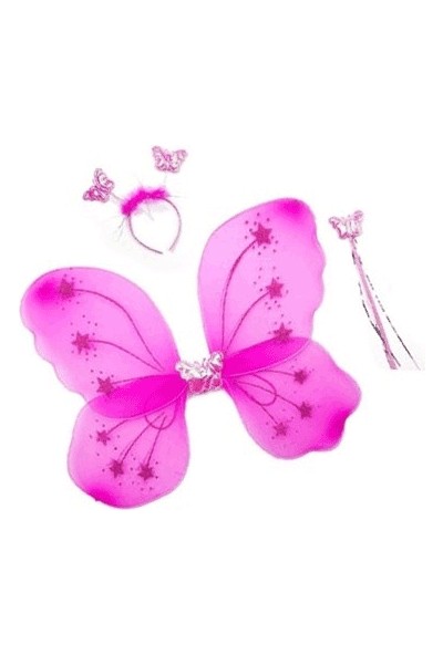 HGüneyli Gösteri Kelebek Kanadı (3 Parça)-Fuşya HGüneyli Gösteri Kelebek Kanadı (3 Parça)-Fuşya