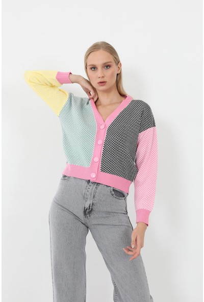 Düğmeli Hırka-Mint