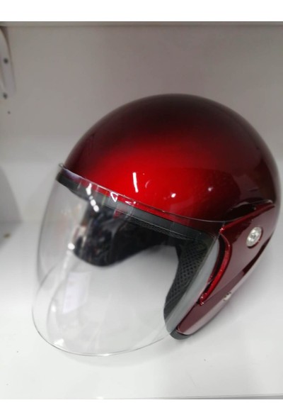 Mts Yazlık Yarım Kask (M-L Uyumlu) Bordo Mts Yazlık Yarım Kask (M-L Uyumlu) Bordo