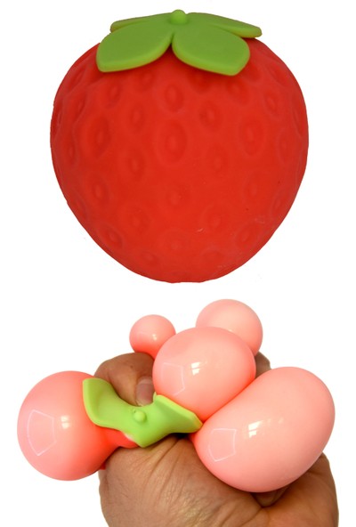 Sukuşi Çilek Jel Meyve Anti Stres Oyuncağı Squishy