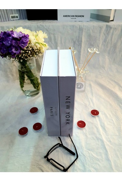 Lovely Book & Book Dekoratif Kitap Kutu Paris & Newyork Home Serisi Kitap Kutu Set Lovely Book & Book Dekoratif Kitap Kutu Paris & Newyork Home Serisi Kitap Kutu Set