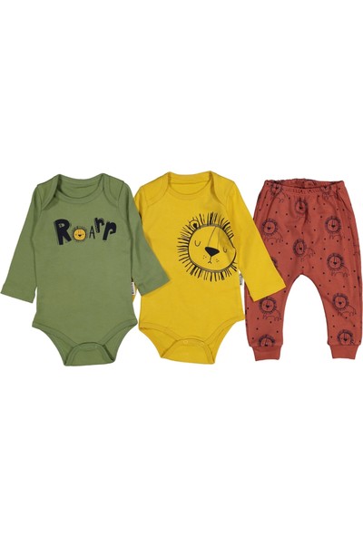 Deren Kids Roarr Baskılı Karma Badili Erkek 3lü Takım