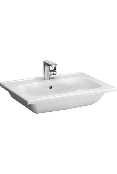 Vitra D-Light 5919B003-0001 Etajerli Lavabo, 70 Cm, Beyaz Vitra D-Light 5919B003-0001 Etajerli Lavabo, 70 Cm, Beyaz
