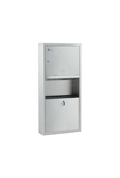 xinda Gsg36s Sıva Üstü Z Kağıt Havluluk Ve Çöp Kovası Seti Paslanmaz Çelik