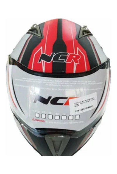 Ncr Çene Açılır Kask (Mat Kırmızı) (Xl Beden)