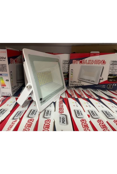 100W Beyaz Kasa LED Projektör 100W Beyaz Kasa LED Projektör