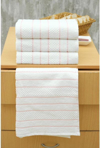 Woop Home 4' Lü 40X60 Renkli Pirinç Bordürlü Mutfak Havlusu Woop Home 4' Lü 40X60 Renkli Pirinç Bordürlü Mutfak Havlusu