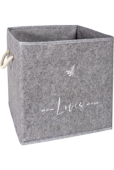 Alife 5 Adet Keçe Raf Organizer Kutu Organizer 30X30X30 cm