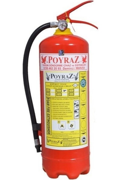 Poyraz Yangın Tüpü Söndürücü Köpüklü 6kg 2 Poyraz Yangın Tüpü Söndürücü Köpüklü 6kg 2