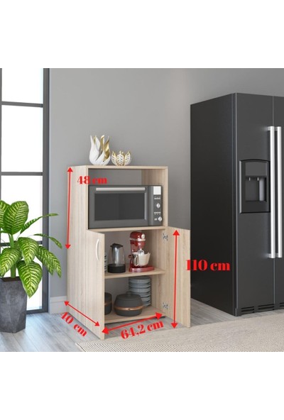 Era Home Erahome Çok Amaçlı Fırın Dolabı 2 Kapaklı 3 Bölmeli Sonomo Era Home Erahome Çok Amaçlı Fırın Dolabı 2 Kapaklı 3 Bölmeli Sonomo