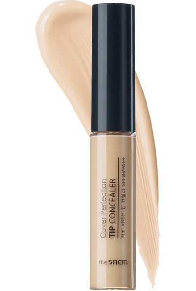 The Saem Uzun Süre Kalıcı Likit Kapatıcı Cover Perfection Tip Concealer The Saem Uzun Süre Kalıcı Likit Kapatıcı Cover Perfection Tip Concealer