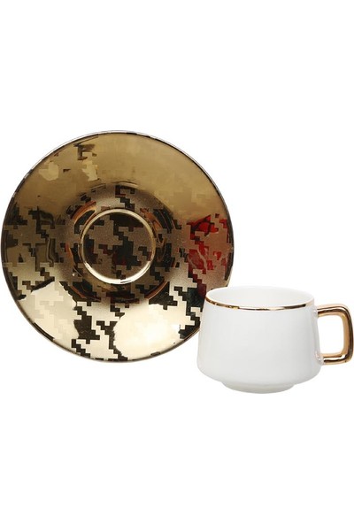 Lucky Art Sanura Bone Kahve Fincan Set 6 'lı