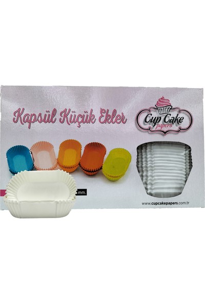 CUPCAKE Küçük Ekler Beyaz Kapsül CUPCAKE Küçük Ekler Beyaz Kapsül