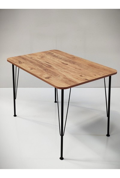 Metal Ayaklı Yemek Mutfak Masası 70X110 cm