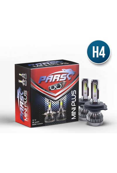 Pars H4 Mini Plus LED Xenon Far Şimşek Etkili Ice Blue Oto Ampul 9000 Lümen - 1 Yıl Garantili Pars H4 Mini Plus LED Xenon Far Şimşek Etkili Ice Blue Oto Ampul 9000 Lümen - 1 Yıl Garantili
