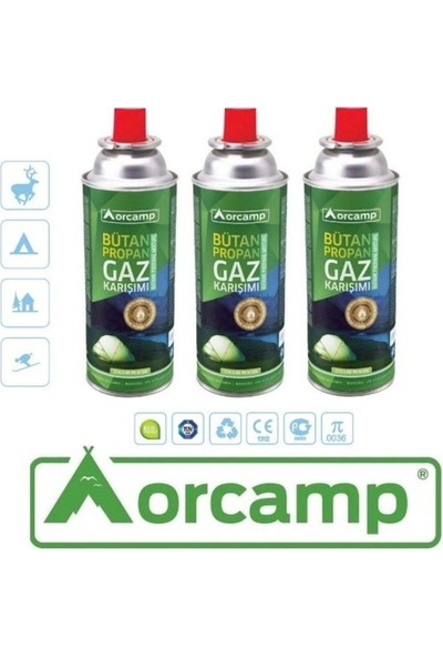 Orcamp 227 Gram Valfli Gaz Ocak Kartuşu Orcamp 227 Gram Valfli Gaz Ocak Kartuşu