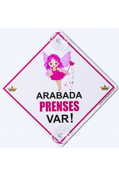 Butik Plaka Dikkat Arabada Bebek Var/İkaz Levhası/ Peri Kızı Butik Plaka Dikkat Arabada Bebek Var/İkaz Levhası/ Peri Kızı