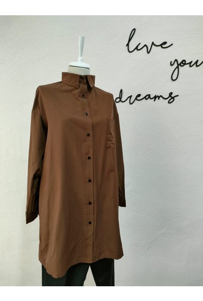 Tubbağceci Boutique Tesettür Acı Kahve Kadın Gömlek Tubbağceci Boutique Tesettür Acı Kahve Kadın Gömlek