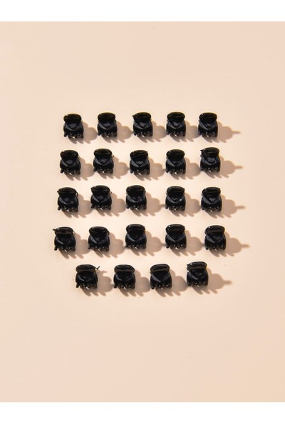 Tiny Star Design Kadın/çocuk Siyah Mandal Toka 20’li Set Tiny Star Design Kadın/çocuk Siyah Mandal Toka 20’li Set