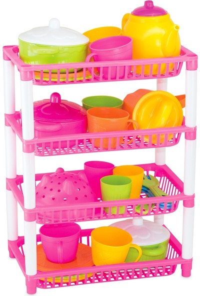 Dede Dört Katlı Oyuncak Mutfak Sepeti Dede Dört Katlı Oyuncak Mutfak Sepeti