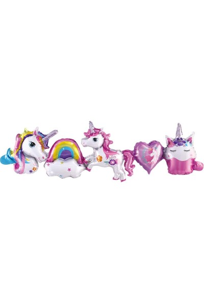 Parti Vitrini Unicorn Temalı Konsept Folyo Balon Parti Vitrini Unicorn Temalı Konsept Folyo Balon