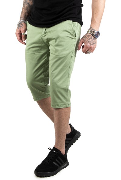 Deepsea Fermuarlı Keten Kapri 2100482