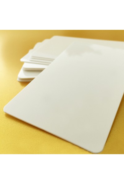 Part Pvc Eco Mat Yüzey Beyaz Kart 100 Adet Part Pvc Eco Mat Yüzey Beyaz Kart 100 Adet