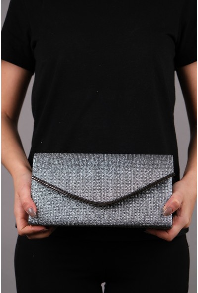 Luvi Buke Platin Simli Kadın Portföy Çanta Luvi Buke Platin Simli Kadın Portföy Çanta